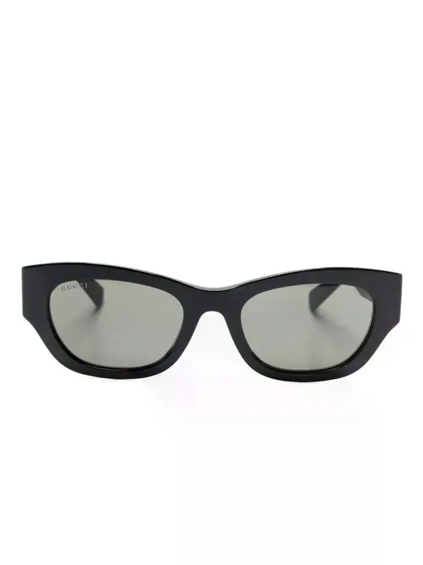 Gucci Double G-plaque Sunglasses - Black