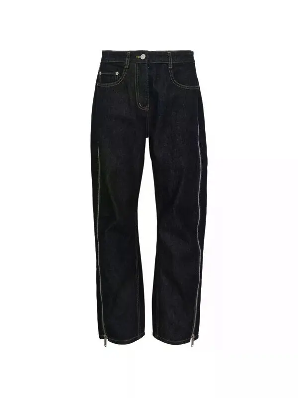 3.1 Phillip Lim Zip-detailing Straight-leg Jeans - Blue