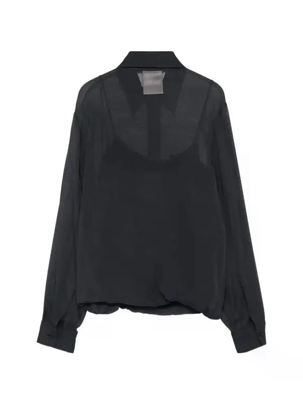 SEMICOUTURE Buttoned Long-sleeve Top