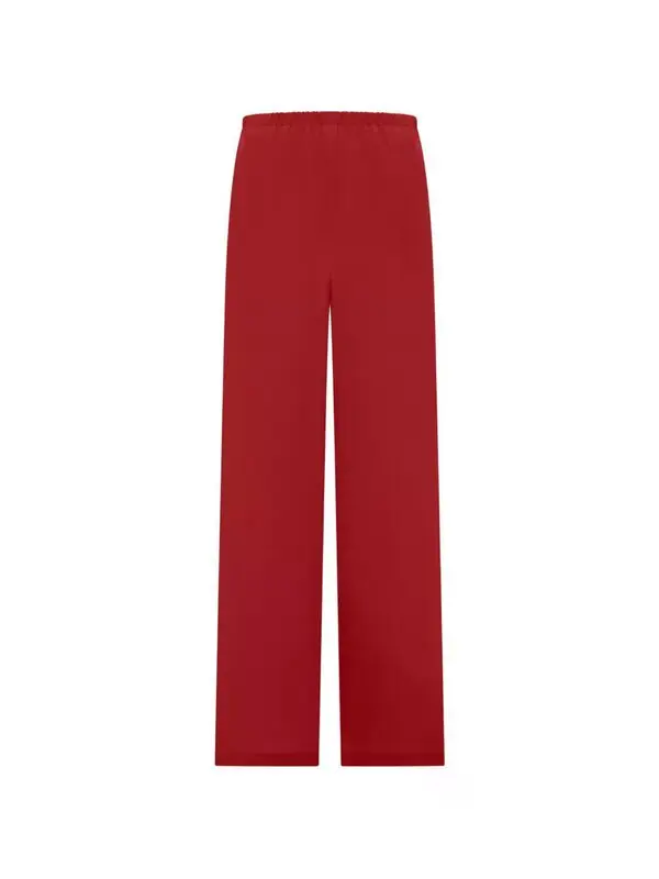 Max Mara Trousers With Elasticated Waistband - Red