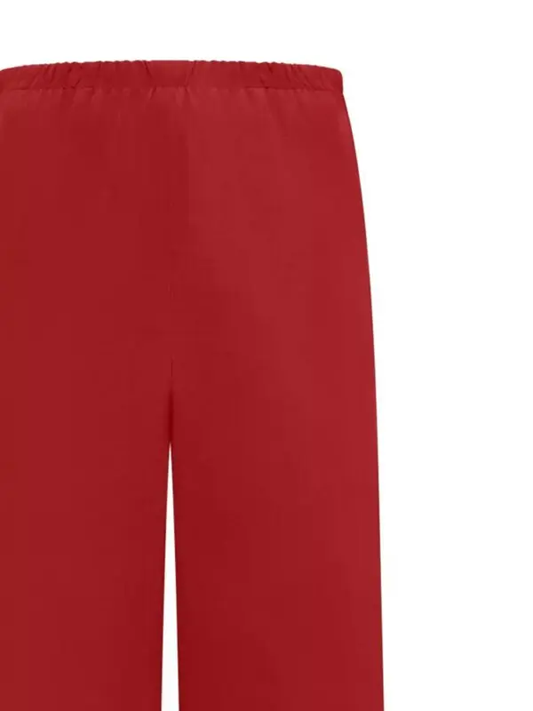 Max Mara Trousers With Elasticated Waistband - Red