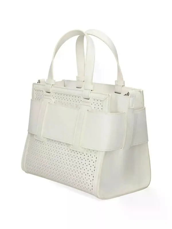 Armani Exchange Logo-detail Tote Bag - White