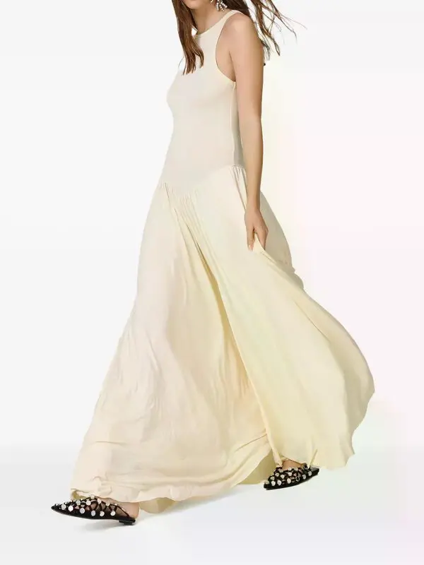 PNK Pleated Maxi Dress - Yellow
