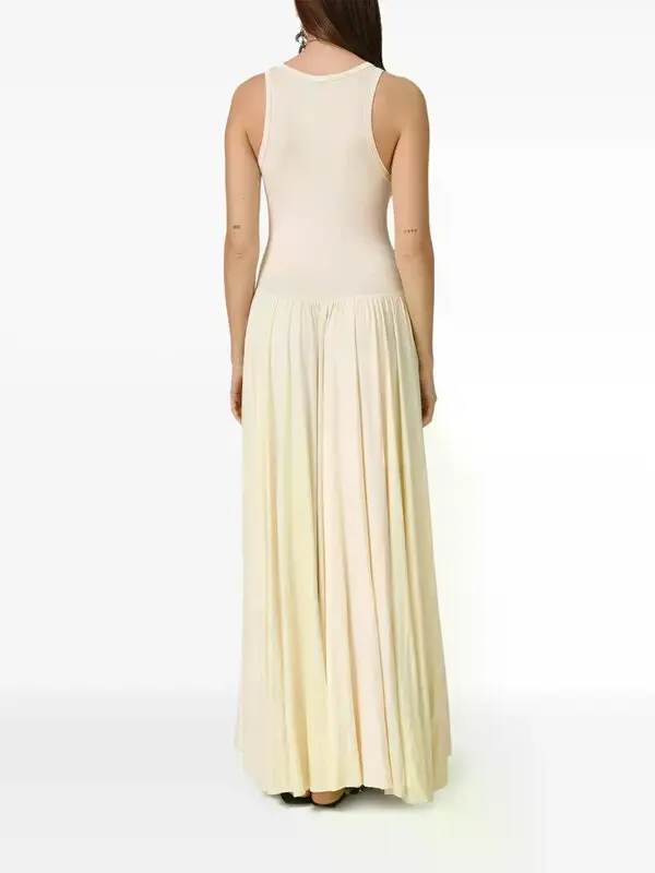PNK Pleated Maxi Dress - Yellow