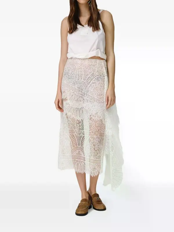 PNK Round-neck Patch-detail Top - White