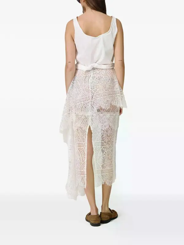 PNK Round-neck Patch-detail Top - White
