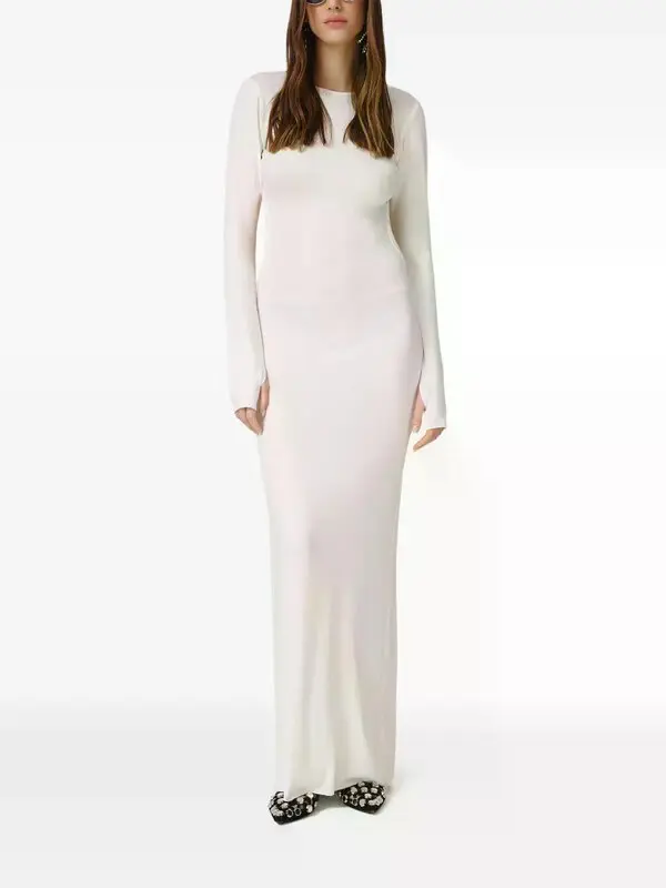 PNK Backless Slit Maxi Dress
