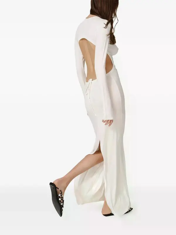 PNK Backless Slit Maxi Dress