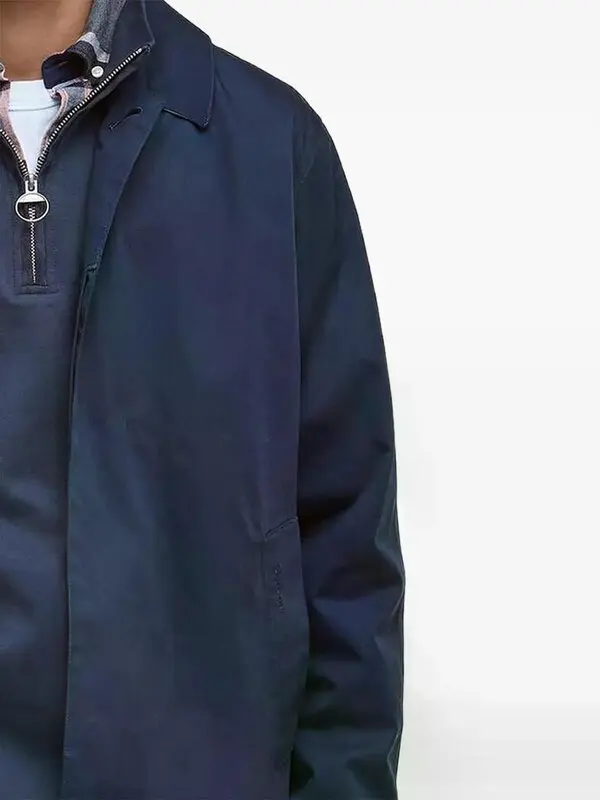 Barbour Rokig Buttoned Coat - Blue