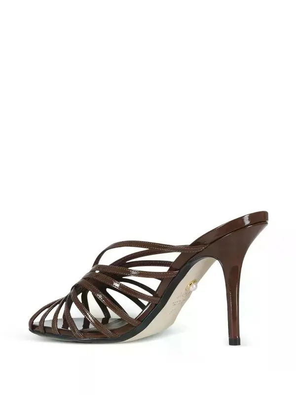 ALEVI MILANO Strappy Pearl Pumps - Brown