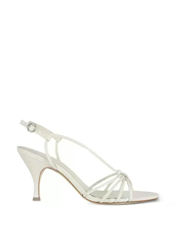 AeydĒ Knotted Strap Pumps - White