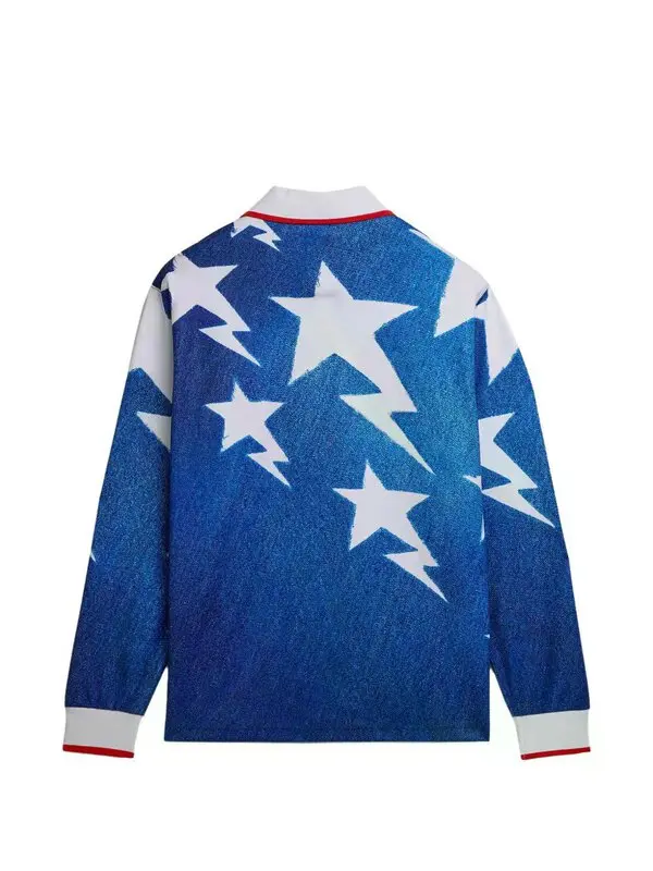Adidas X Bape Lsl Star Jersey - Blue