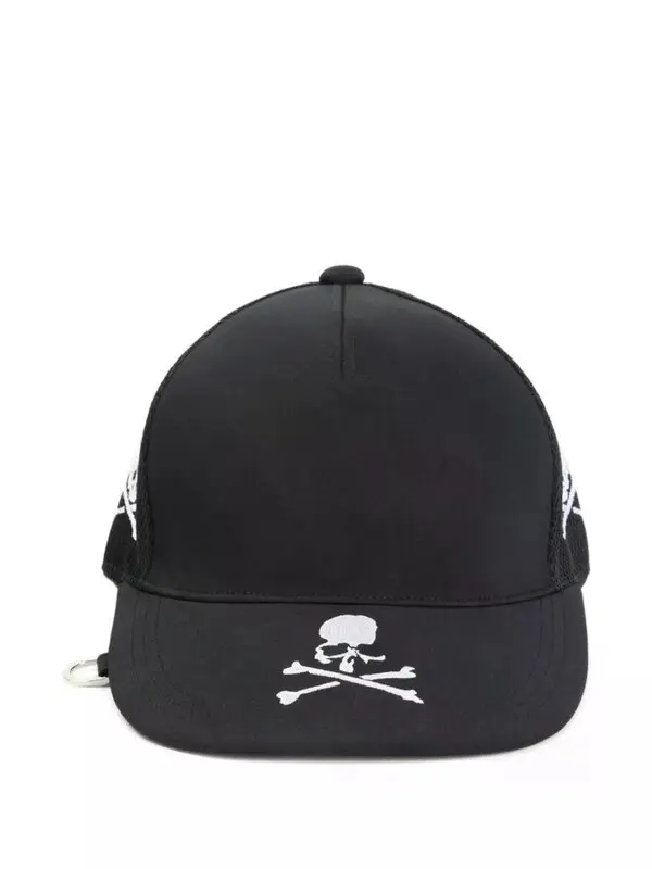 MASTERMIND WORLD Skull Motif Mesh Cap - Black