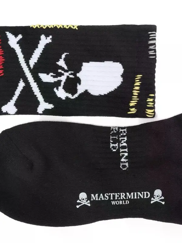 MASTERMIND WORLD Skull Graphic Socks - Black