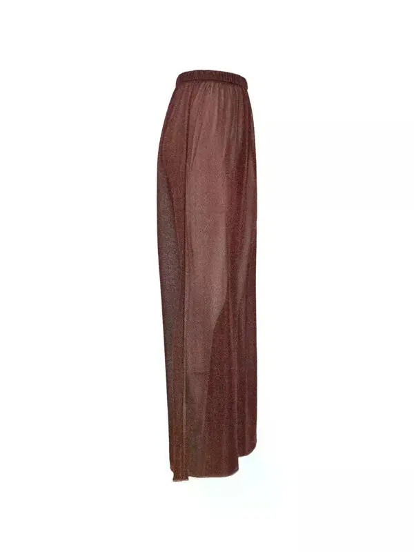Oseree Lumière Elasticated Trousers - Brown