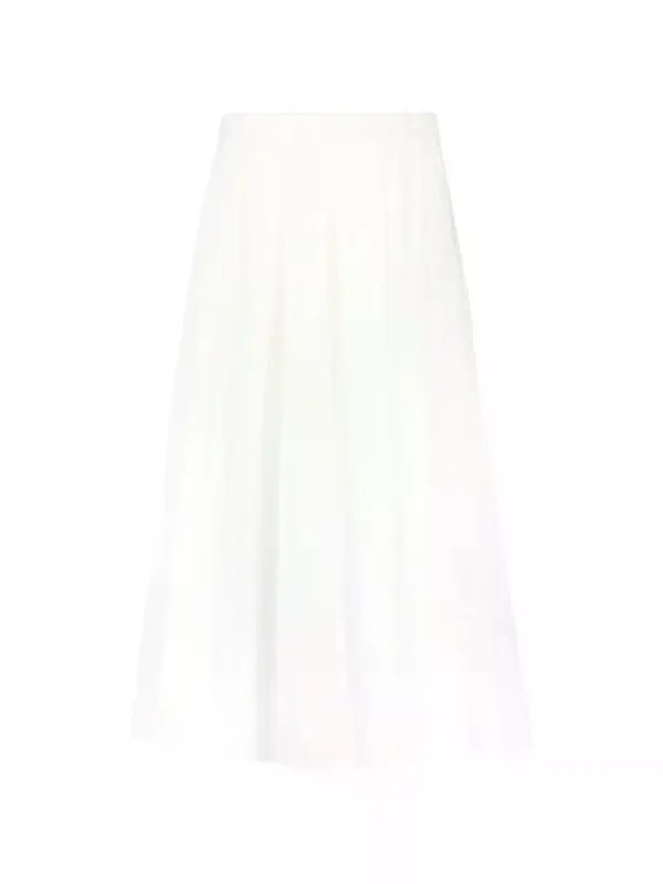 Max Mara Full Midi Skirt - White
