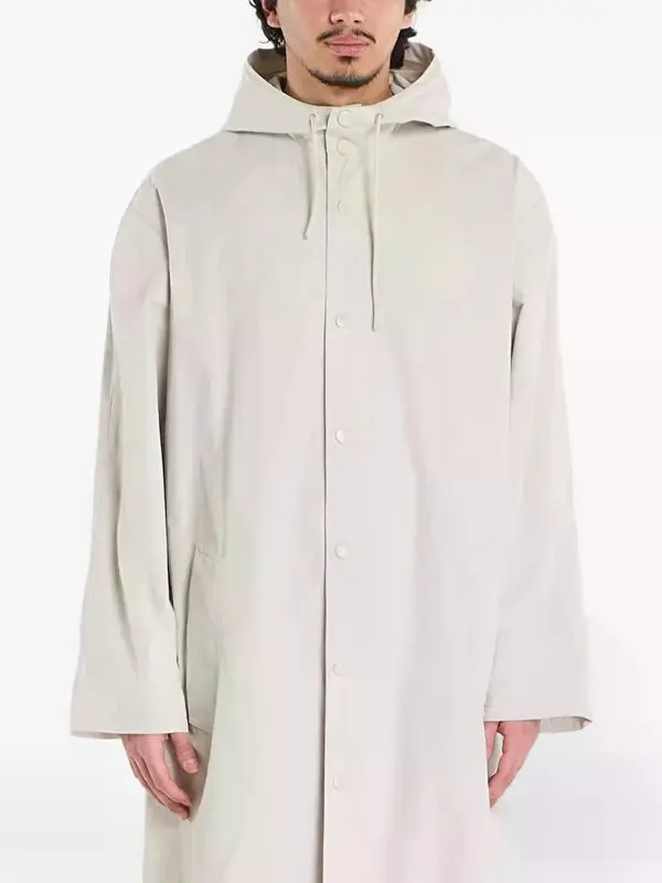 A.p.c. Kim Single-breasted Hooded Parka - Neutrals