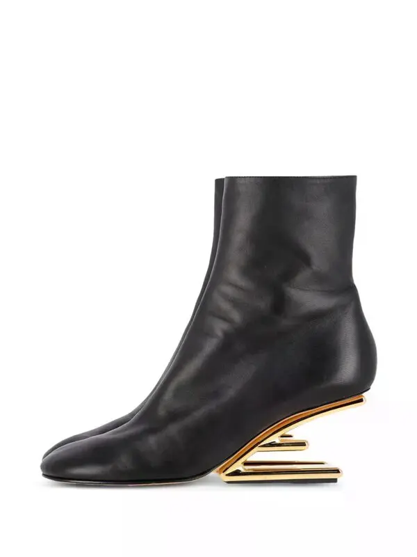 Fendi Leather Ankle Boots