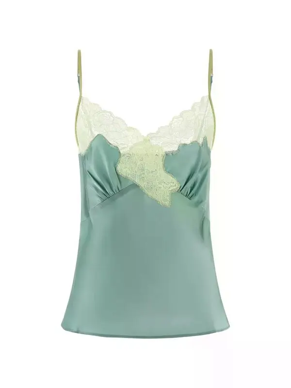 VAILLANT Lace-detail Top - Blue