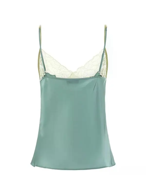 VAILLANT Lace-detail Top - Blue
