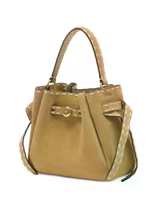 Tory Burch Romy Suede Bucket Bag - Neutrals