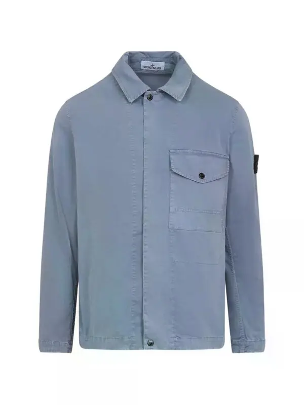Stone Island Button-pocket Shirt - Blue