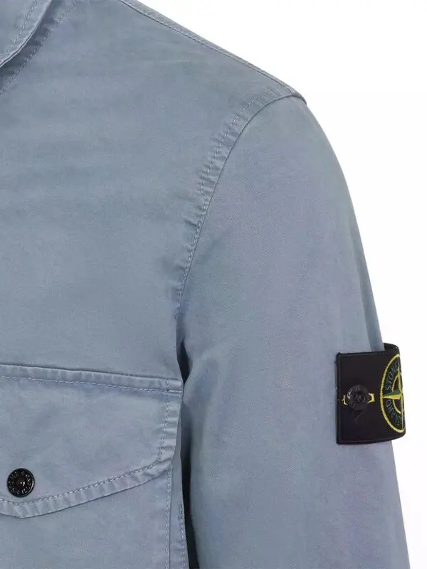 Stone Island Button-pocket Shirt - Blue