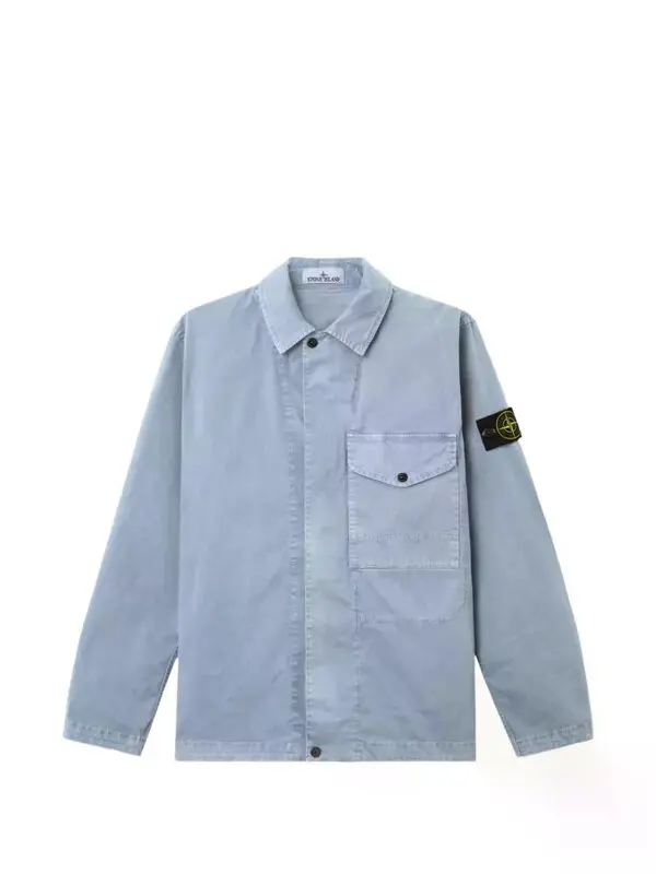 Stone Island Button-pocket Shirt - Blue