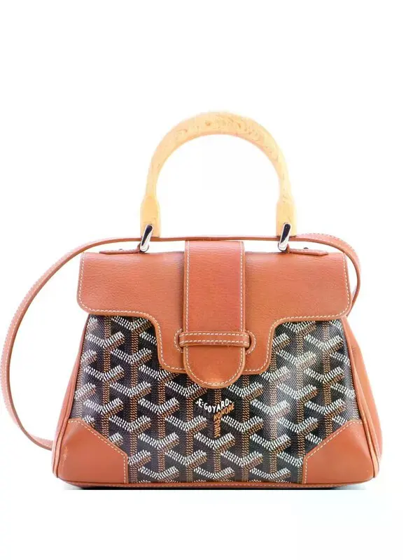 Goyard Saigon Top Handle Mini Shoulder Bag - Brown