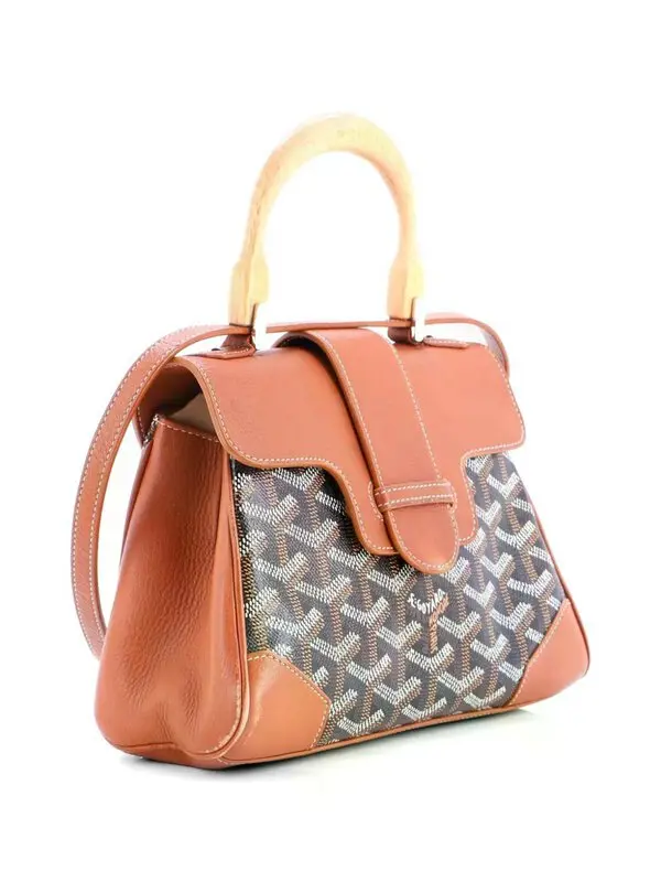 Goyard Saigon Top Handle Mini Shoulder Bag - Brown