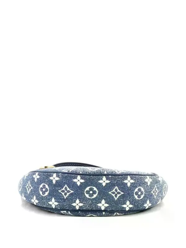 LOUIS VUITTON Loop Handbag Monogram Jacquard Denim Hobo Bag - Blue