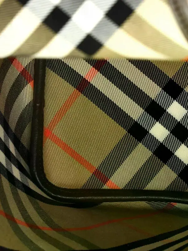 Burberry Vintage Check Canvas Small Hobo Bag