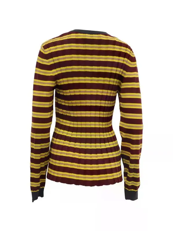 Marni Striped Ribbed-knit Cotton Sweater