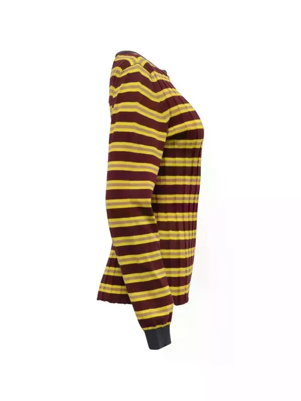 Marni Striped Ribbed-knit Cotton Sweater