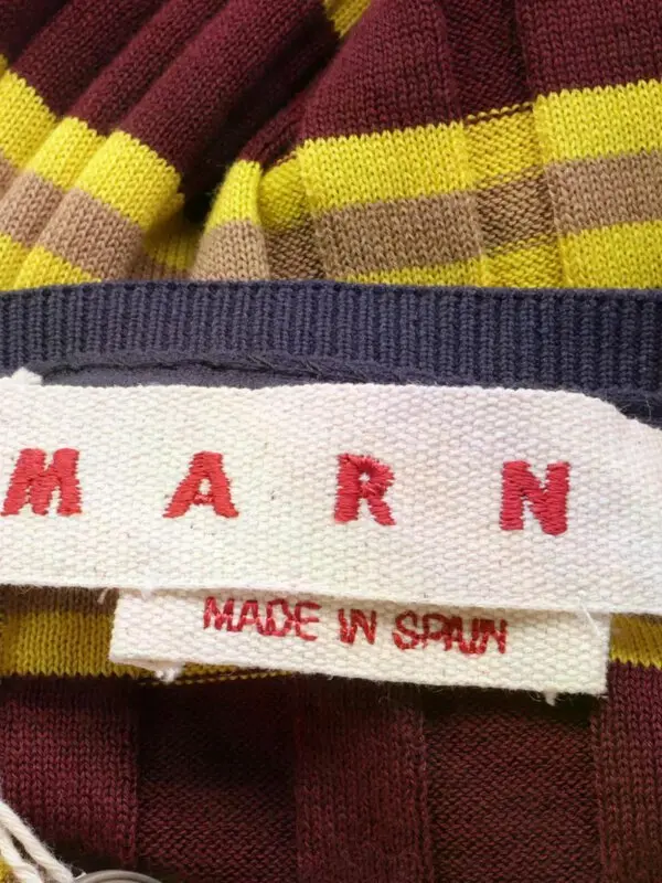 Marni Striped Ribbed-knit Cotton Sweater