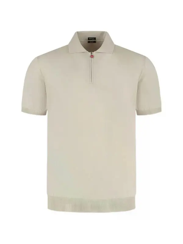 Kiton Zipped Polo Shirt - Neutrals