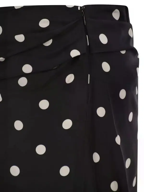 Sportmax Polka-dot Bow Skirt - Black