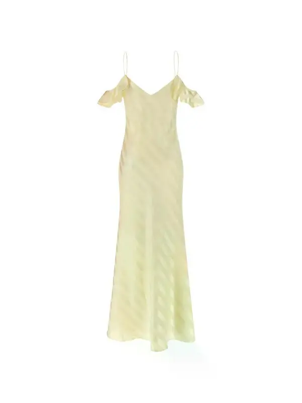 SELF-PORTRAIT Satin Dress - Yellow