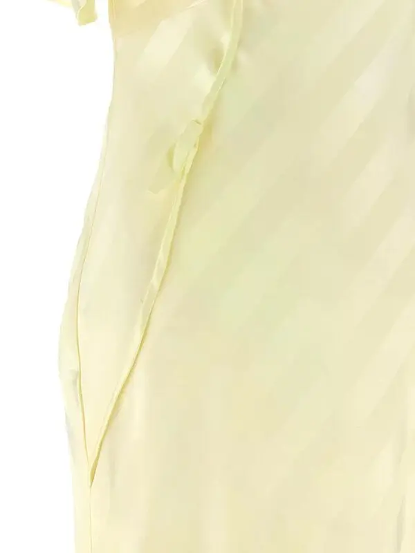 SELF-PORTRAIT Satin Dress - Yellow
