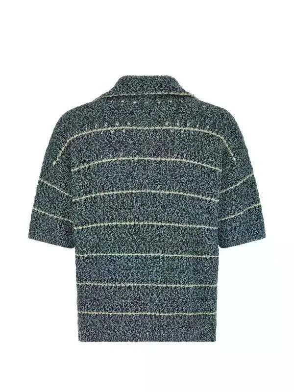 ROBERTO COLLINA Texture-stitch Sweater - Blue