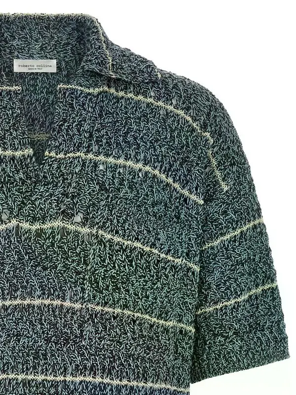 ROBERTO COLLINA Texture-stitch Sweater - Blue