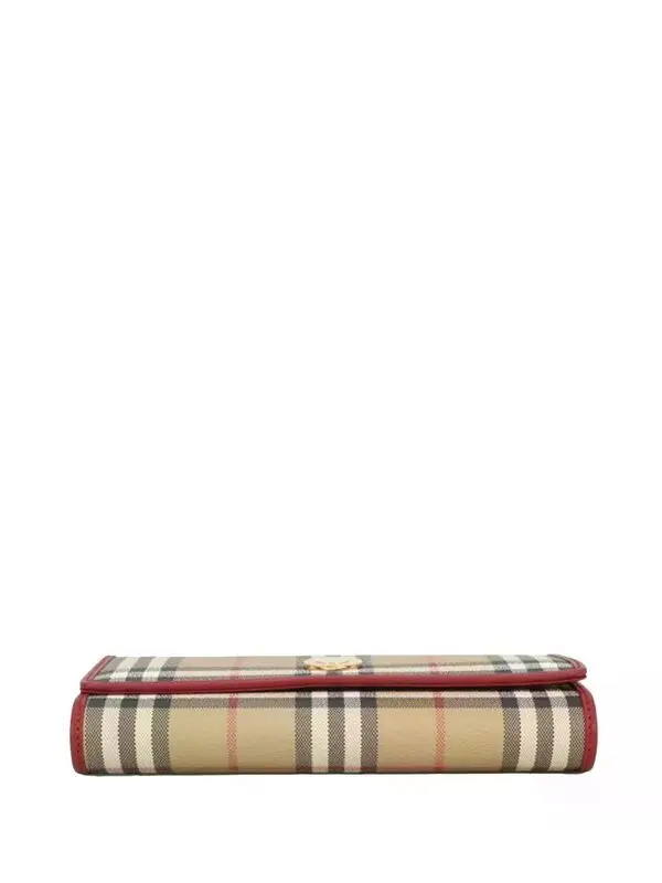 Burberry House Check Coated Canvas Wallet On Chain Crossbody Bag