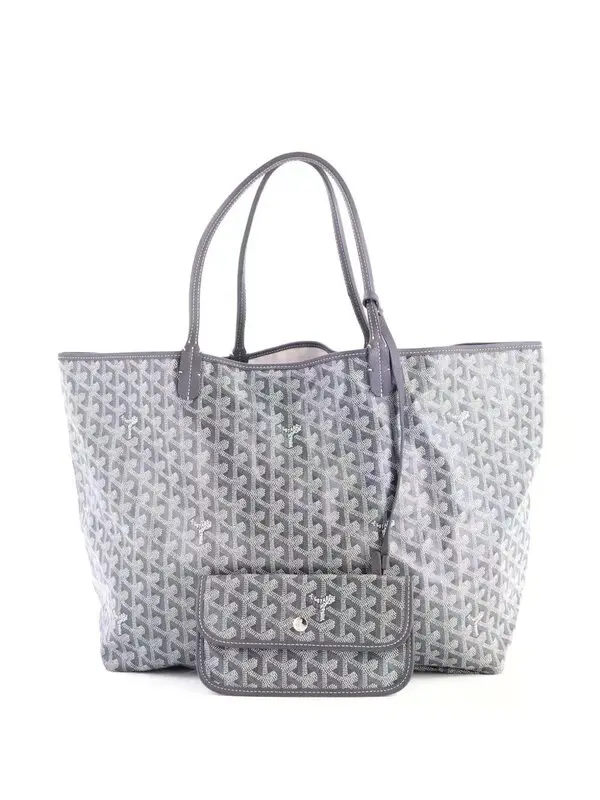 Goyard Saint Louis Coated Canvas Gm Tote Bag - Grey