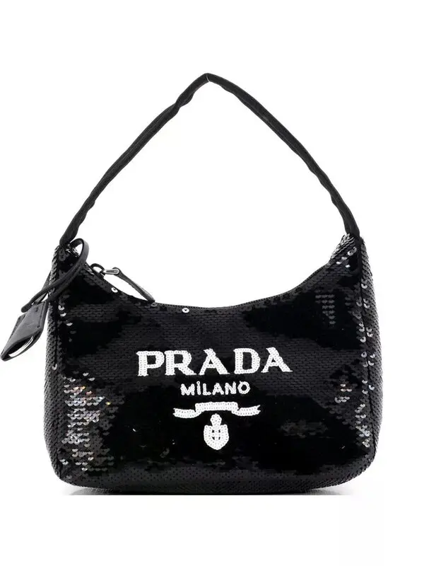 Prada Re-edition 2000 Sequins Mini Hobo Bag