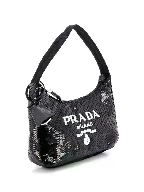 Prada Re-edition 2000 Sequins Mini Hobo Bag