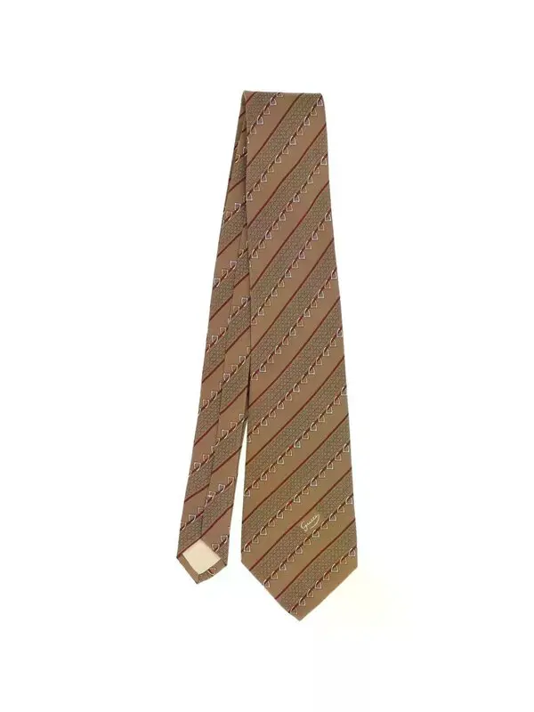 Gucci Horsebit-pattern Neck Tie - Neutrals