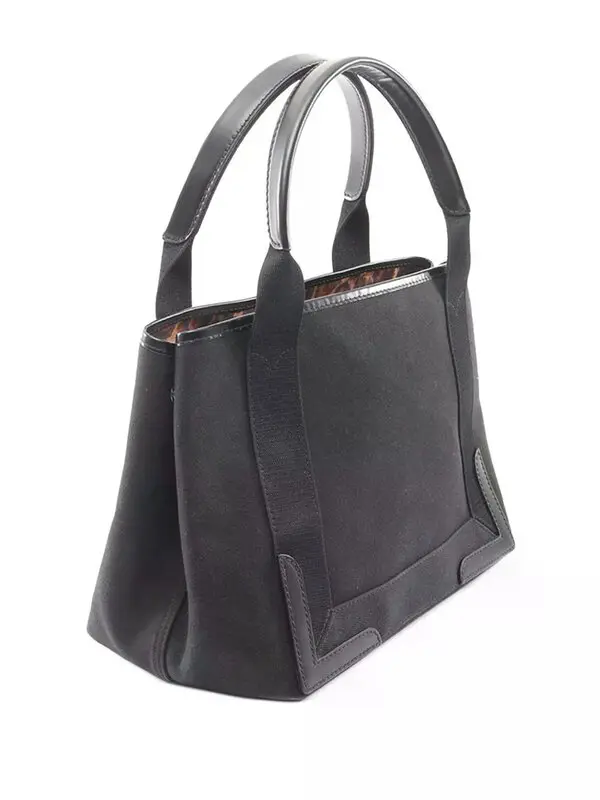 Balenciaga Canvas Navy Cabas S Tote Bag - Black