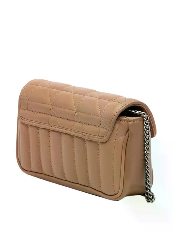 Gucci Mini Gg Marmont Matelasse Leather Flap Crossbody Bag - Brown