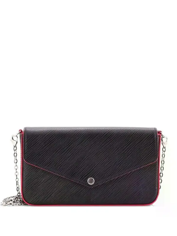 LOUIS VUITTON Felicie Pochette Epi Leather Crossbody Bag - Black