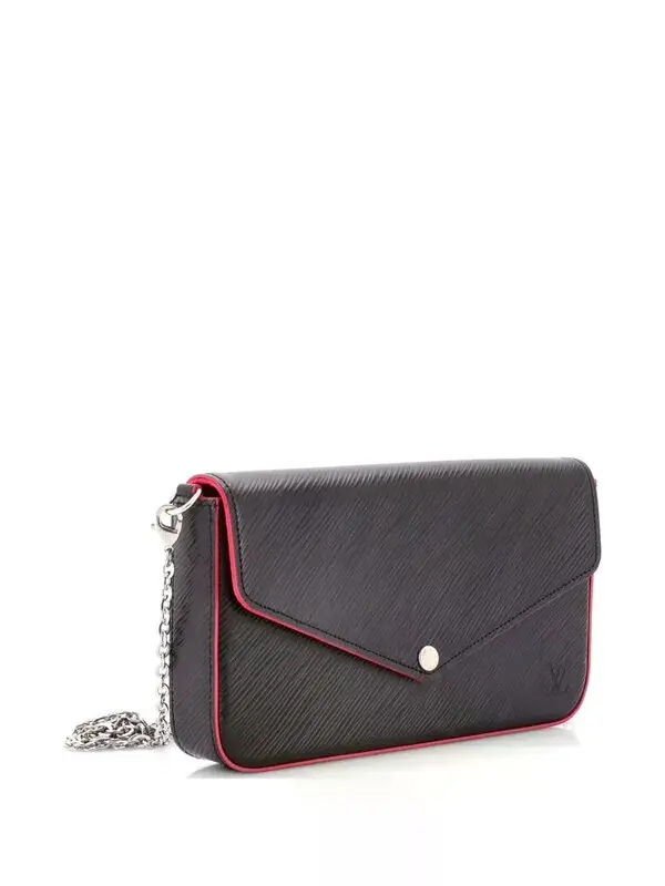 LOUIS VUITTON Felicie Pochette Epi Leather Crossbody Bag - Black